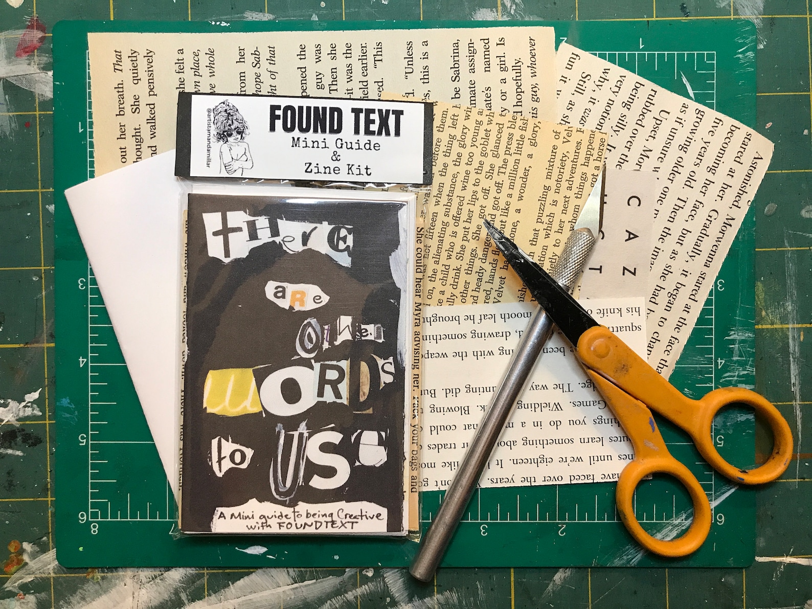 How to Use Found Text Mini Guide Zine & Kit - Etsy