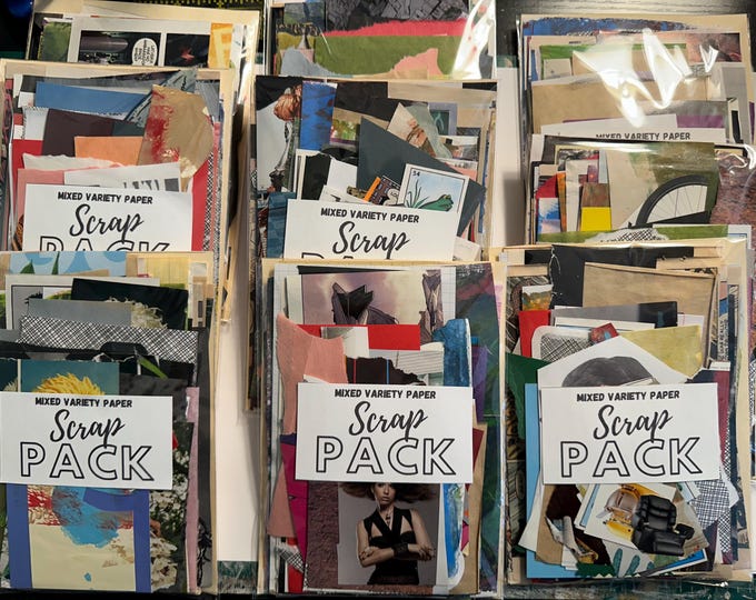 Variety Paper Scrap Pack - Etsy