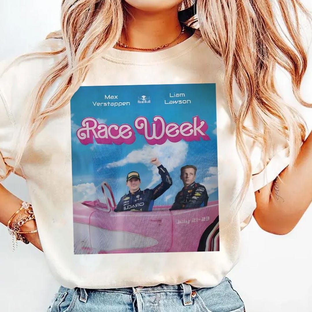 Vintage Max Verstappen Liam Lawson Formula 1 Race Week Barbie Unisex ...