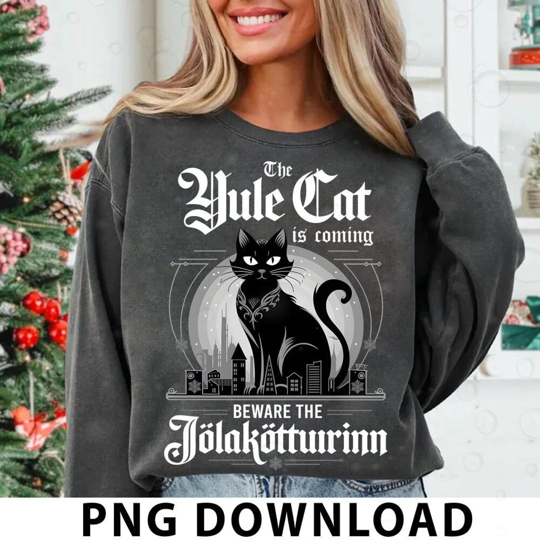 The Yule Cat Png, Jolakotturinn Christmas Cat Png, Krampus Cat Png ...