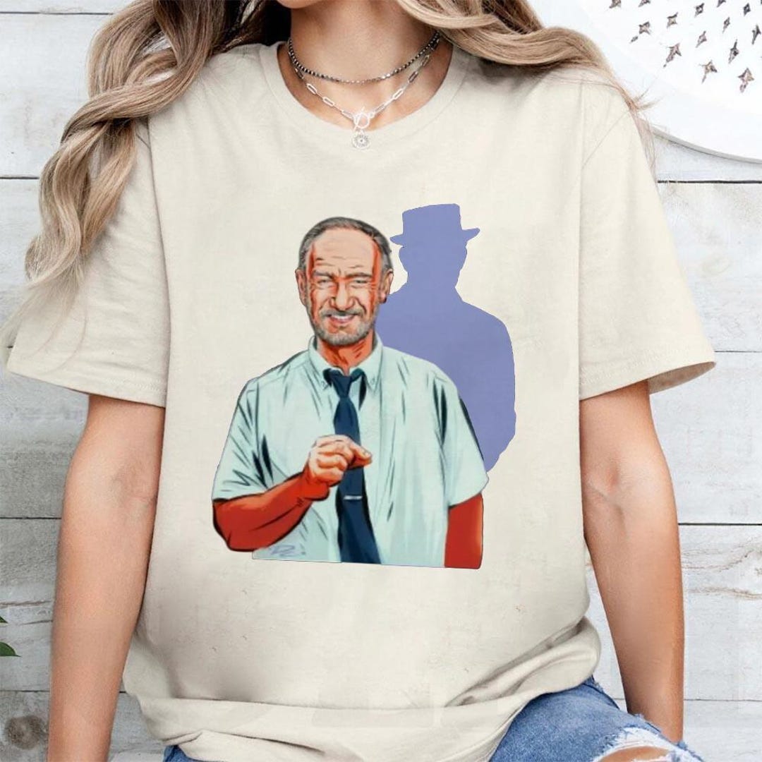Gene Hackman Art Shirt, Gene Hackman French Connection Actor Memorial ...