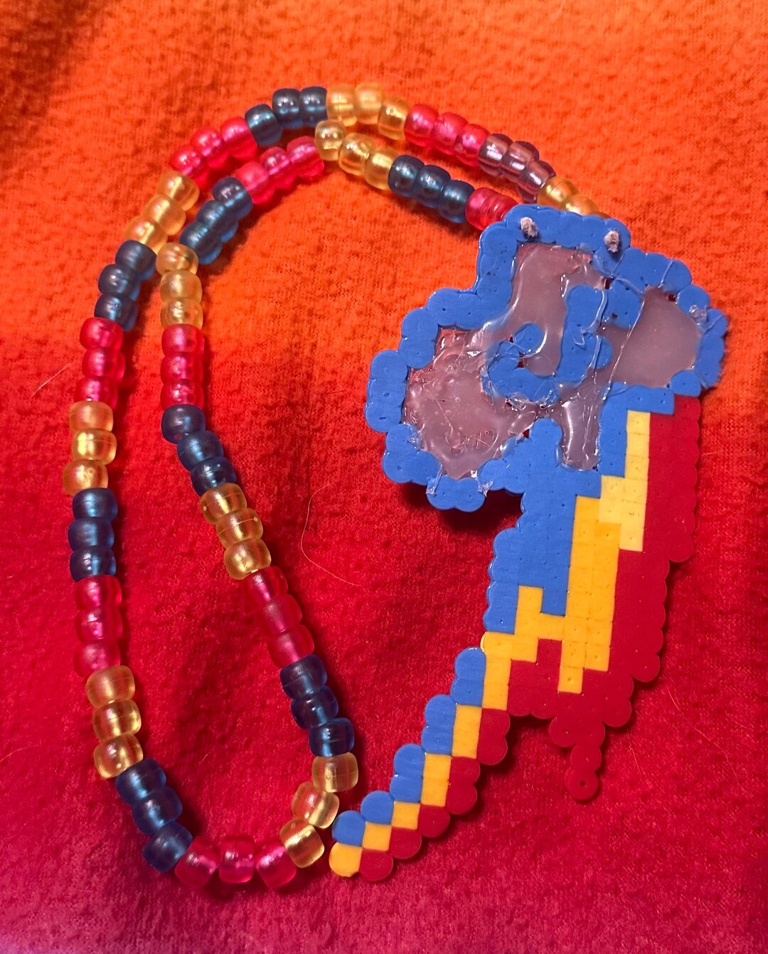 Rainbow Dash Cutie Mark Kandi Necklace Etsy