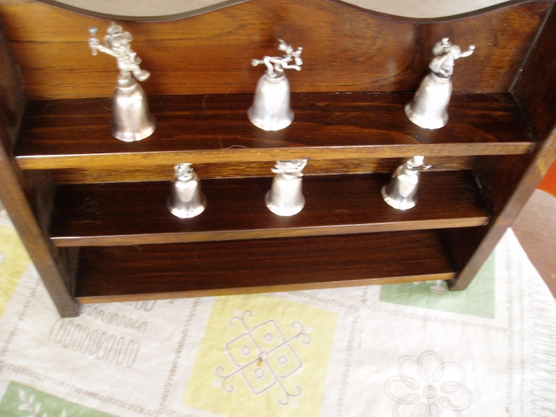 The First Walt Disney Silverplated Bell Collection With Shelf - Etsy