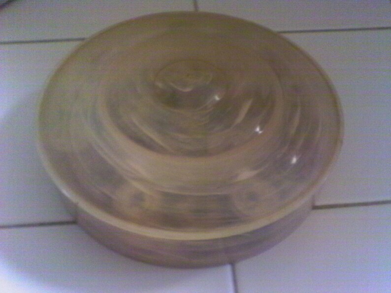 Vintage Round Plastic Spool Thread Container With 22 Wooden Spools of ...