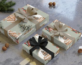 Christmas-themed Digital Wrapping Paper download Only - Etsy