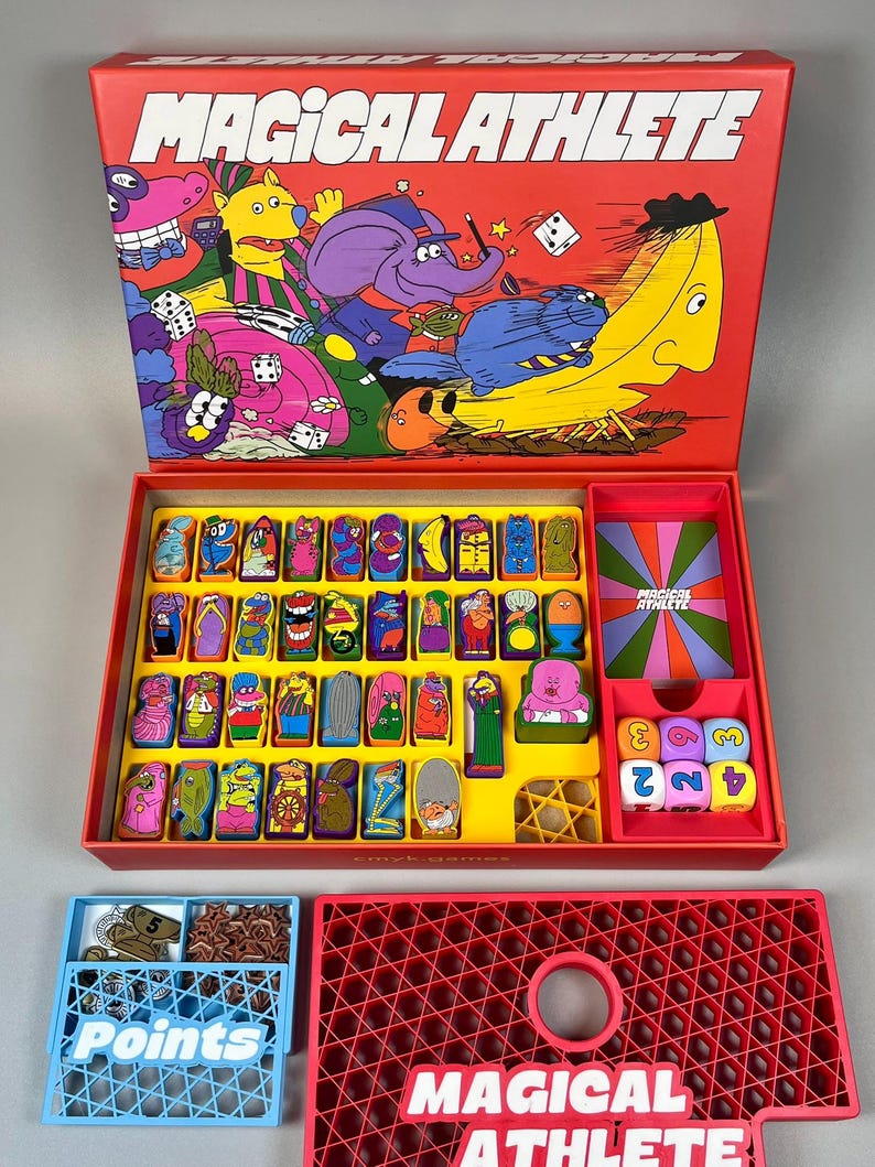 Insert for Magical Athlete | 3D Printed Board Game Organizer - Etsy