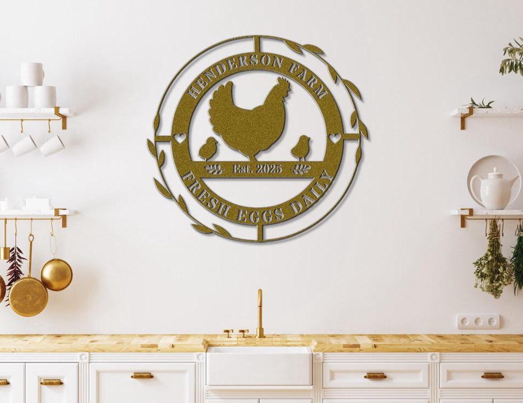 Customizable Eggs for Sale Sign, Custom Metal Chicken Farm Sign ...