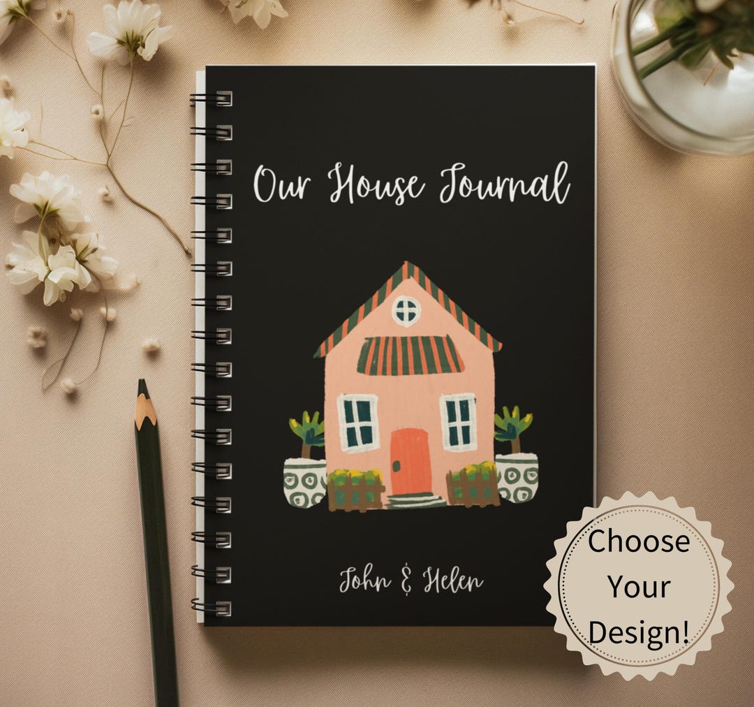 Customizable New Homeowner Gift, Our House Journal, Spiral Notebook ...
