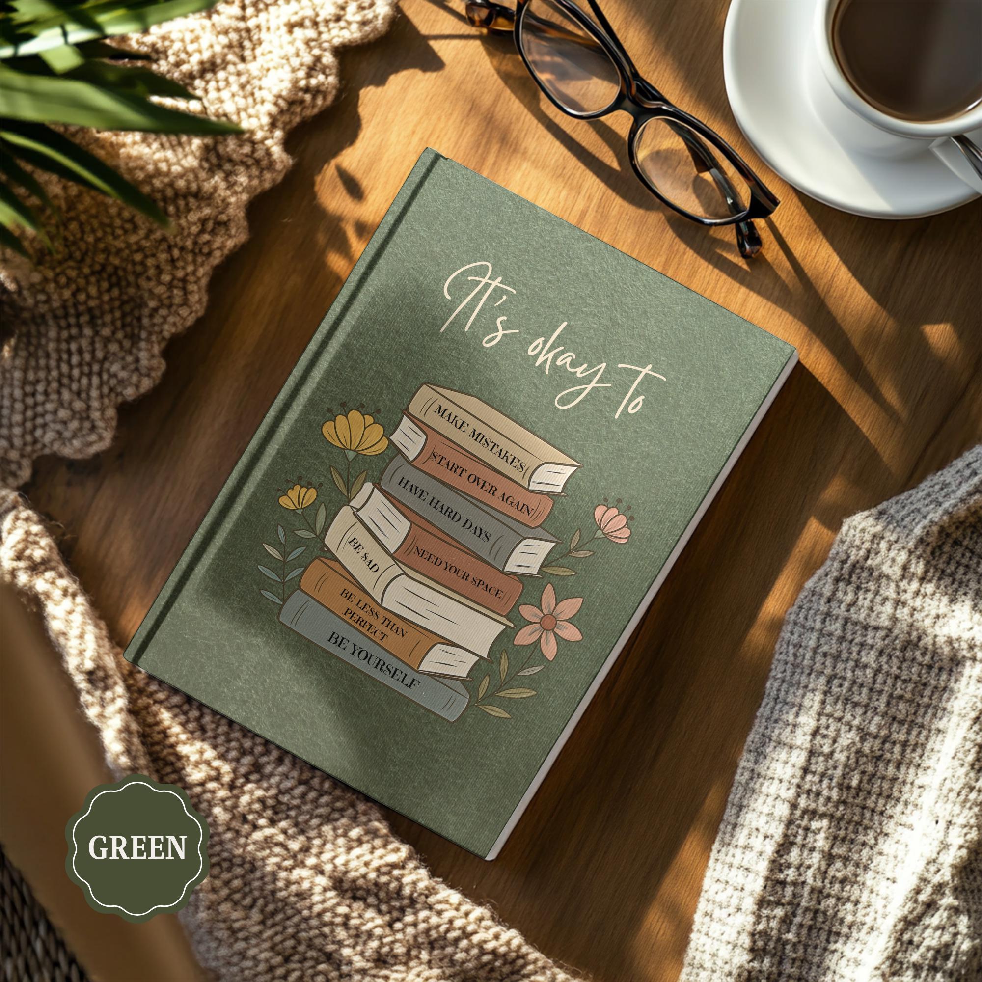 It's Okay Not to Be Okay Mental Health Notebook, Self Care Anxiety ...