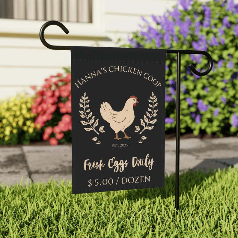 Custom Chicken Farm Banner, Custom Homestead, Personalized Fresh ...