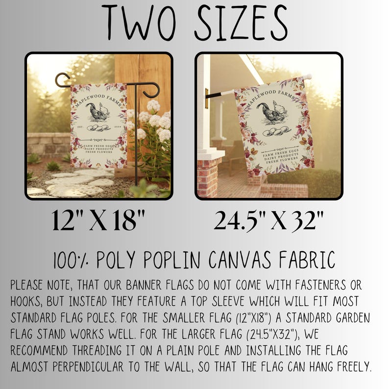 Customizable Chicken Farm Banner, Personalized Fresh Farming Eggs Sale ...