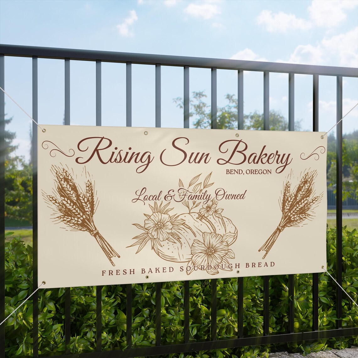 Custom Bakery Banner, Sourdough Vinyl Banner, Customized Bread Farm ...