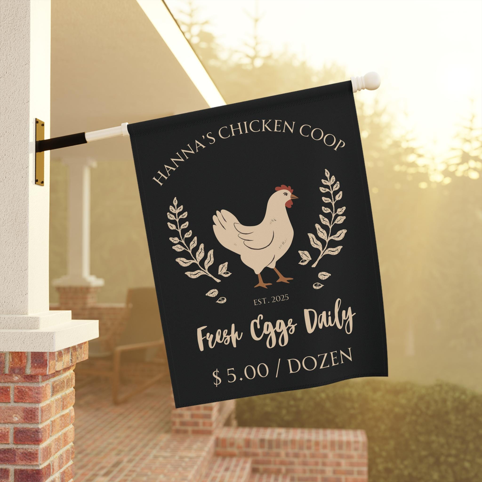 Custom Chicken Farm Banner, Custom Homestead, Personalized Fresh ...