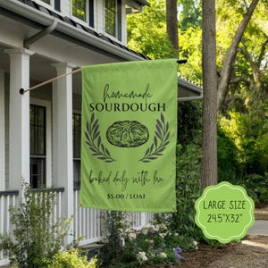 Customizable Sourdough Bread Banner, Homestead Baked Goods Flag ...