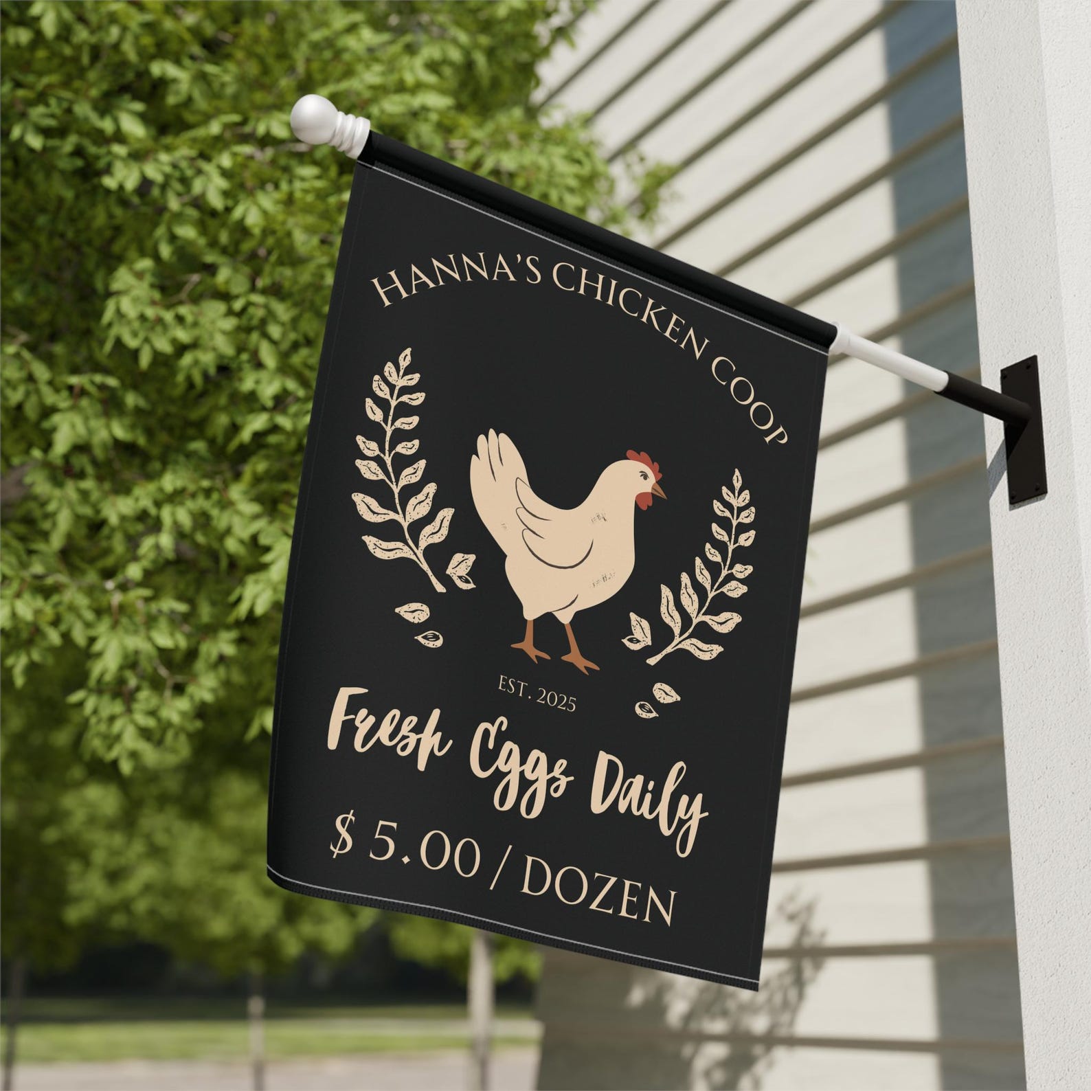 Custom Chicken Farm Banner, Custom Homestead, Personalized Fresh ...