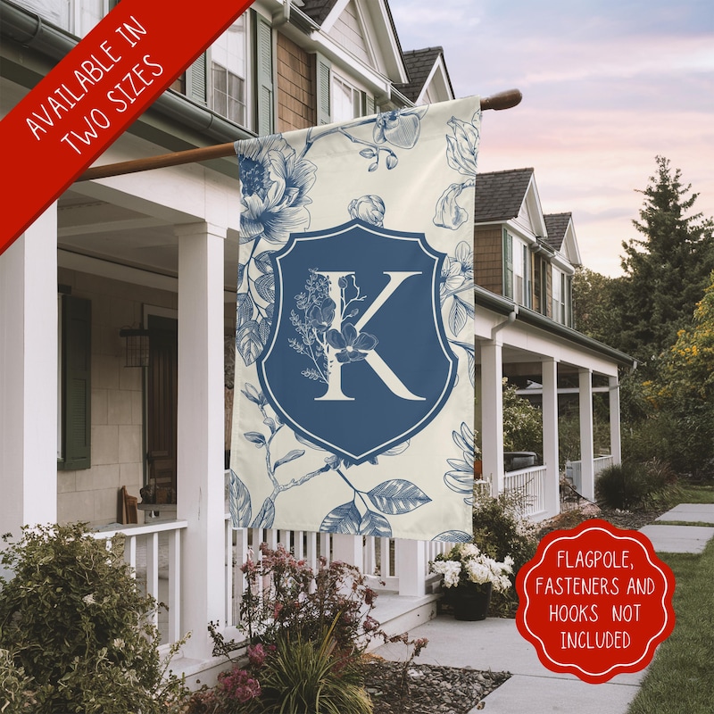 Monogram Garden Flag - Etsy