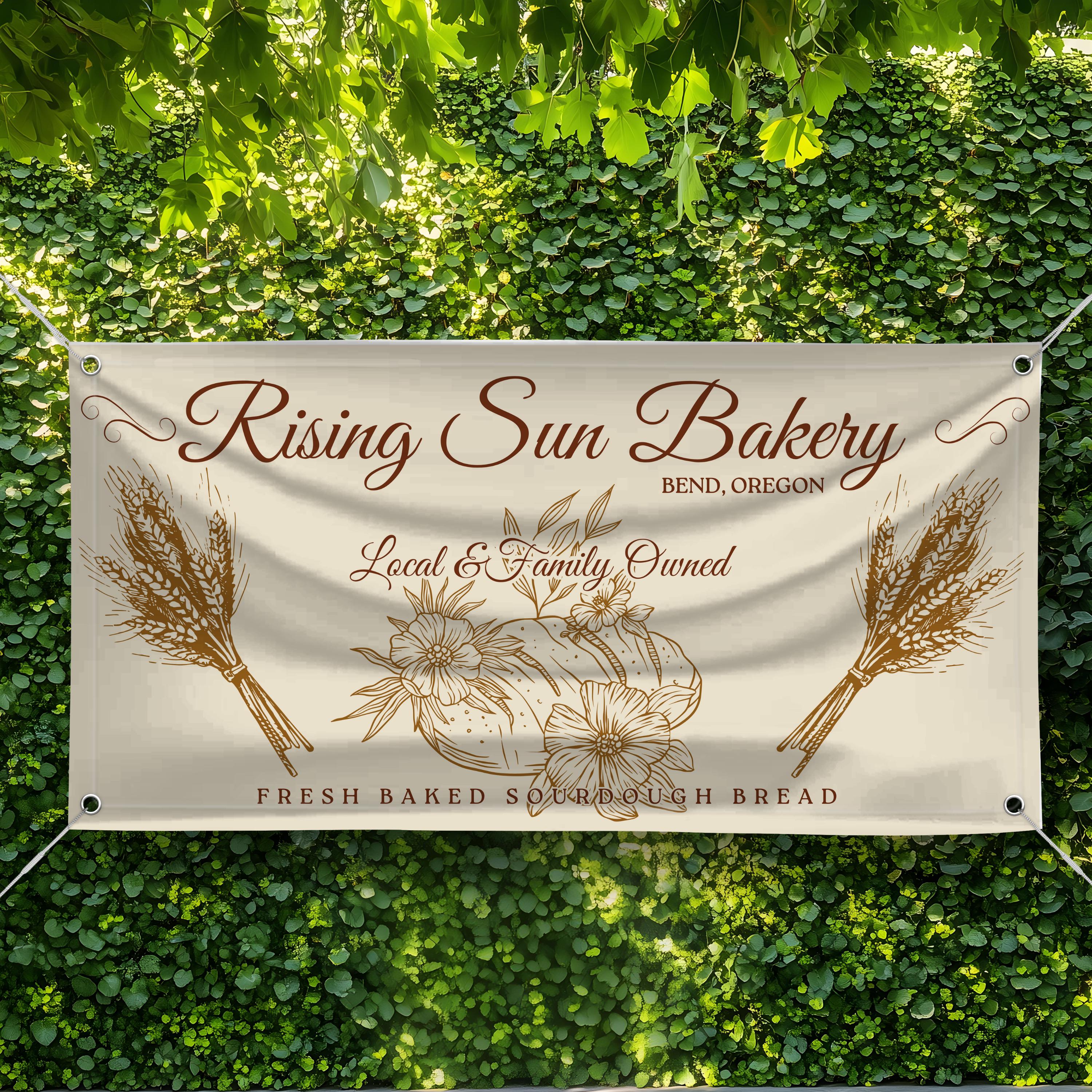 Custom Bakery Banner, Sourdough Vinyl Banner, Customized Bread Farm ...