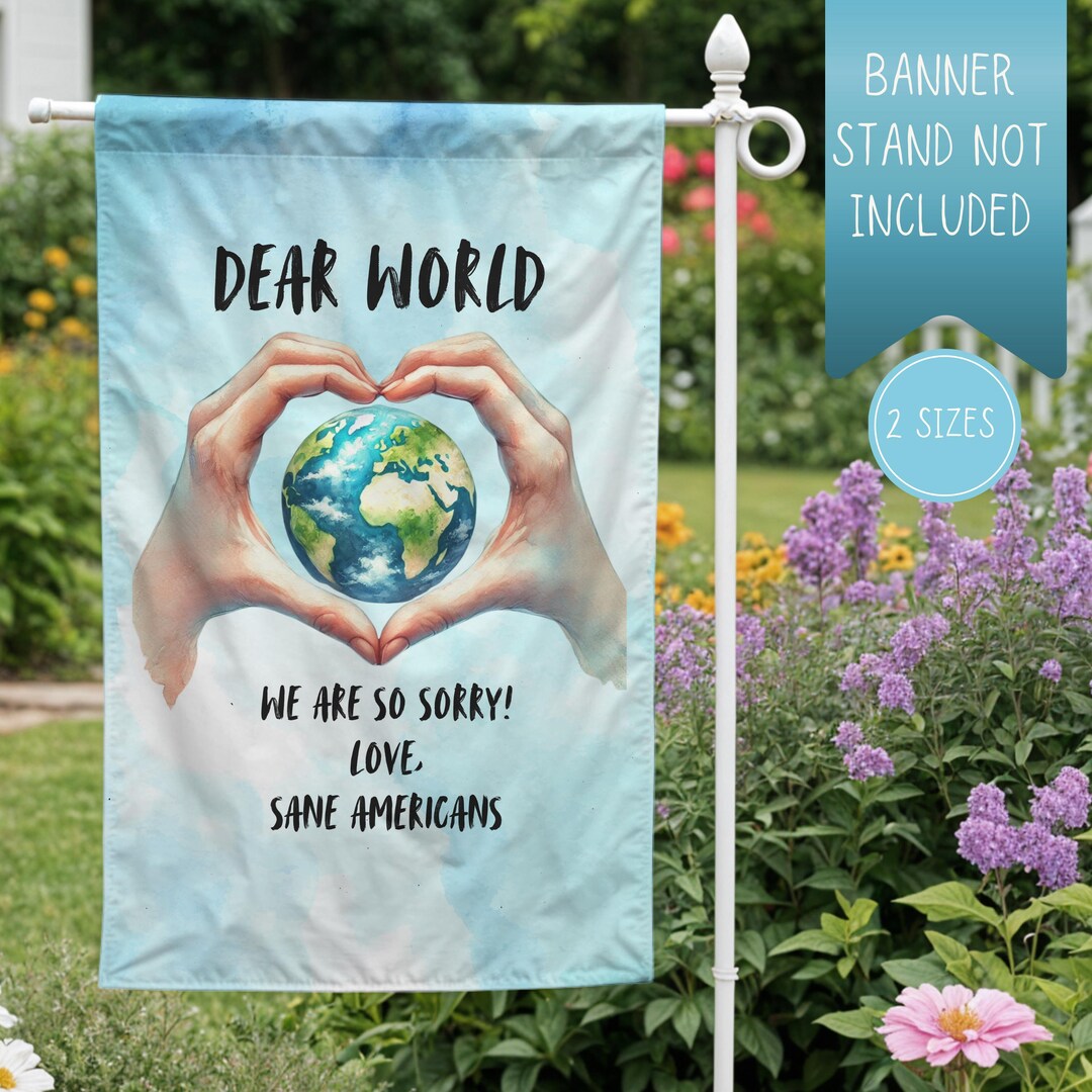 Bandera anti-Trump, pancarta de jardín Unity World Peace, letrero ...