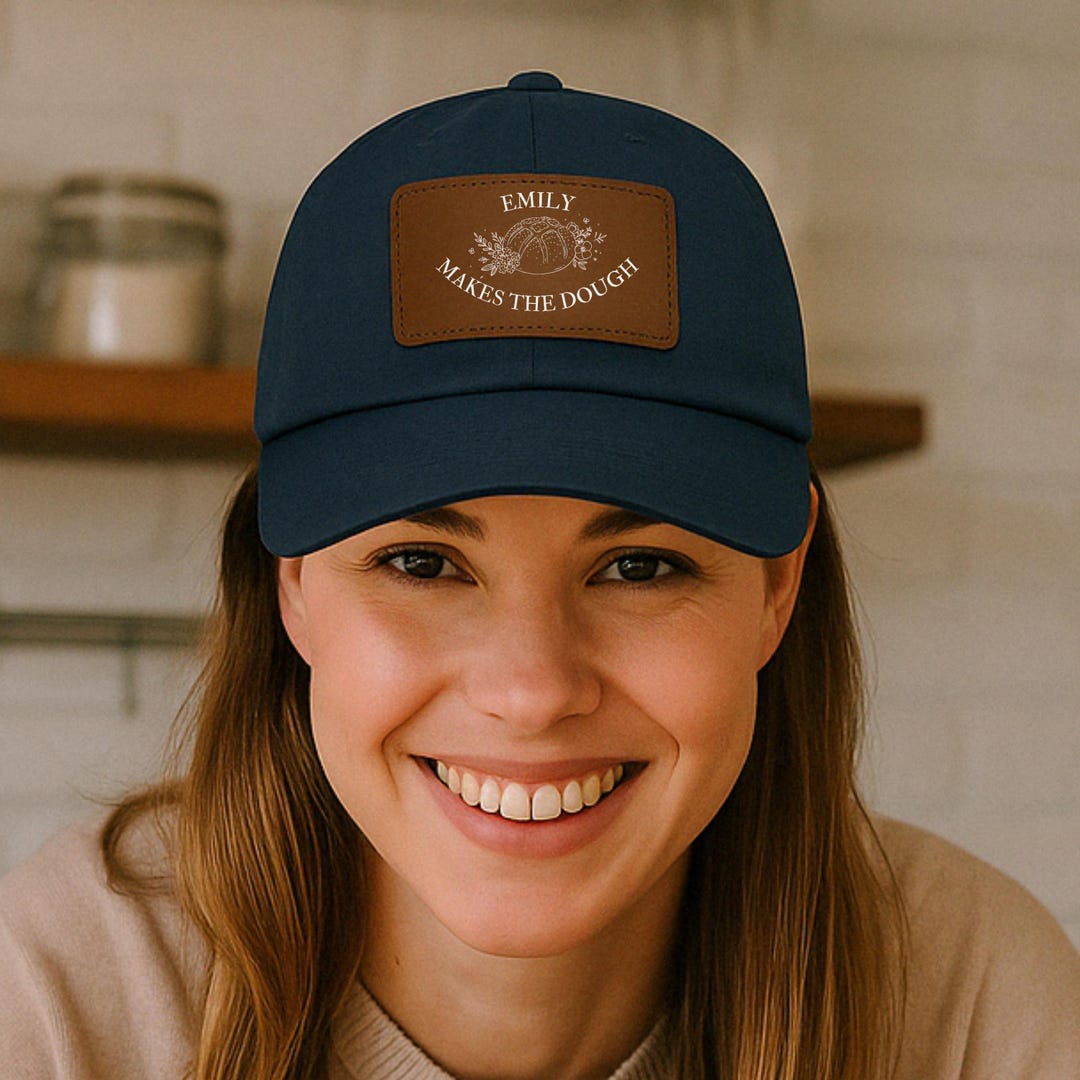 Personalized Sourdough Hat, Bread Maker Baseball Cap, Sourdough Baker ...