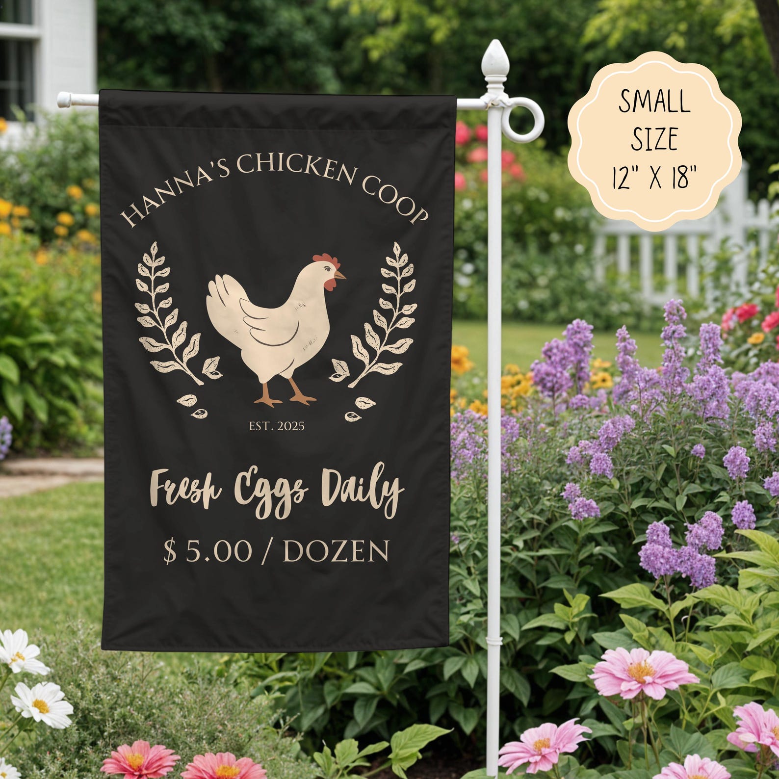 Custom Chicken Farm Banner, Custom Homestead, Personalized Fresh ...