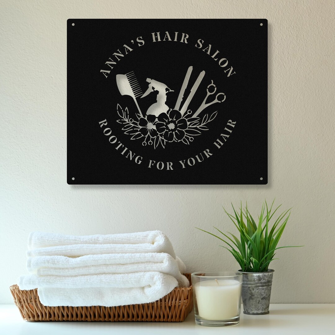 Custom Hairdresser Metal Sign, Hair Stylist Sign, Personalized ...