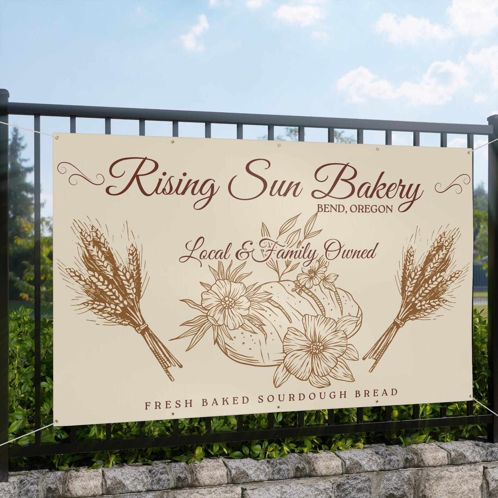 Custom Bakery Banner, Sourdough Vinyl Banner, Customized Bread Farm ...