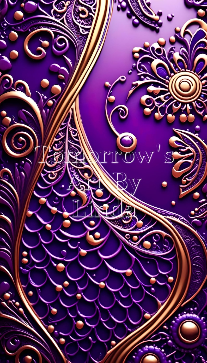 5 Purple Color Themed Phone Wallpapers - Etsy