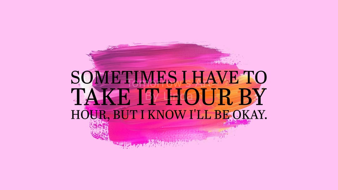 Be Okay Desktop Wallpaper - Etsy