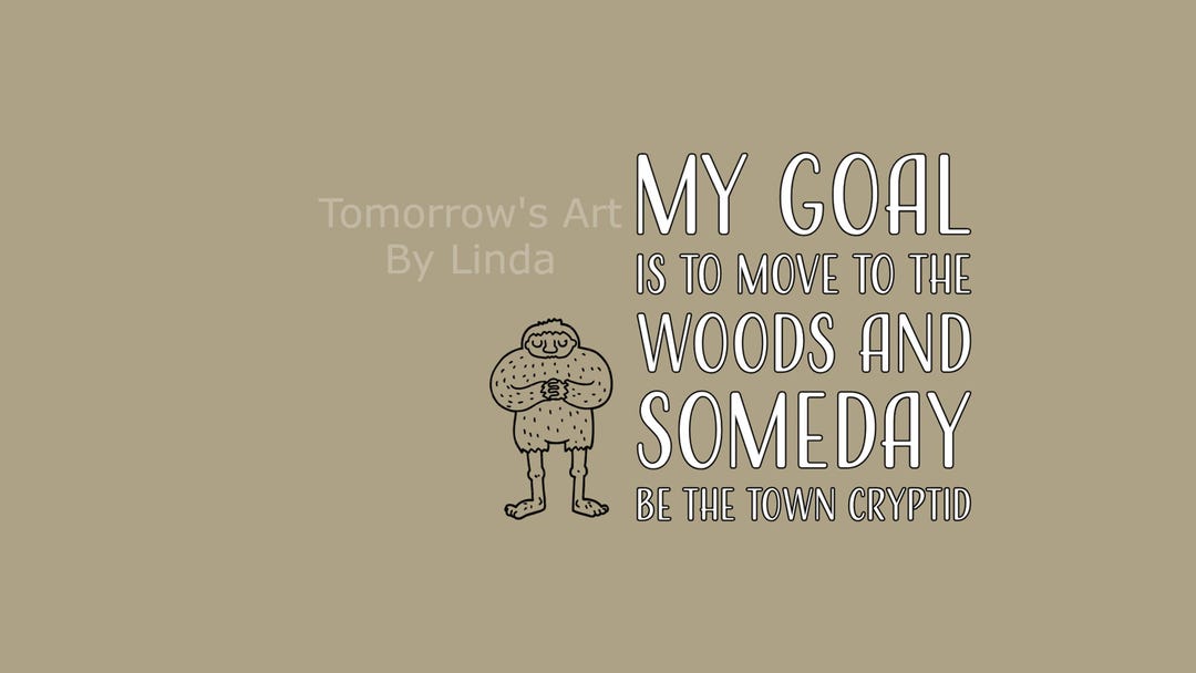 Town Cryptid Desktop Wallpaper - Etsy