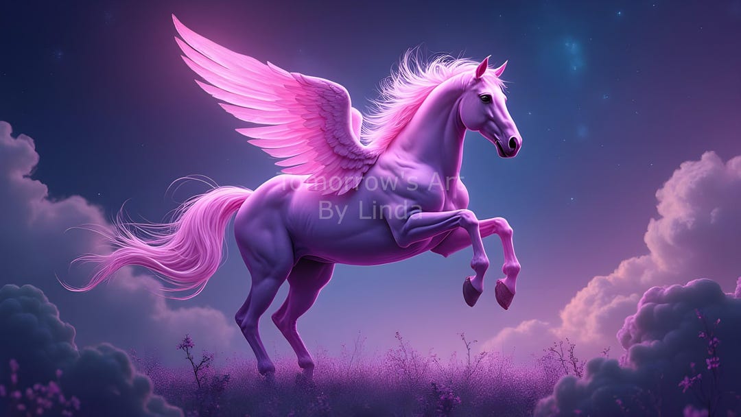 Pegasus Desktop Wallpaper - Etsy