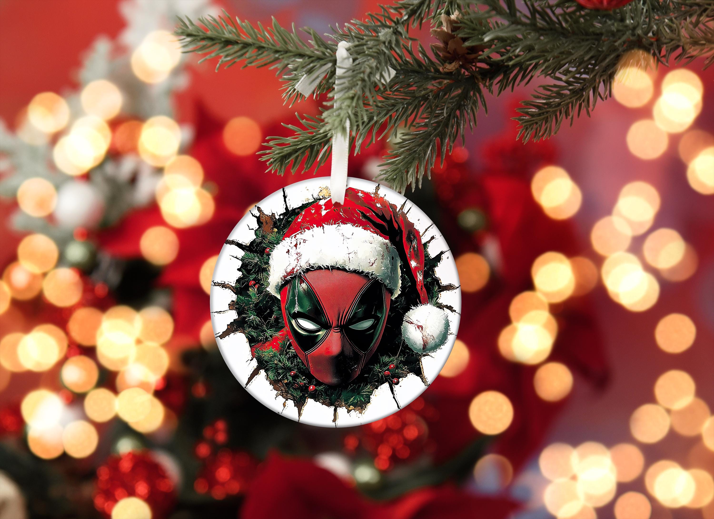Superheroes Christmas Round Ornament, Spiderman Ornament, Avengers ...