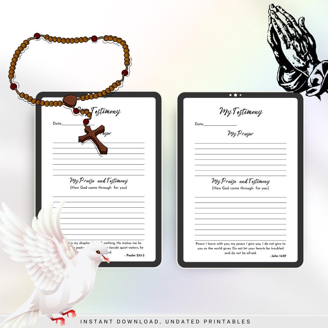 My Praise and Prayer Journal, Spiritual Notebook, Devotional Diary ...
