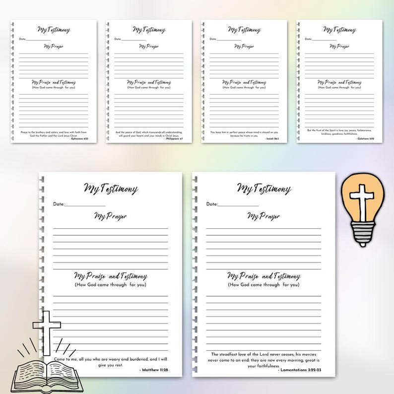 My Praise and Prayer Journal, Spiritual Notebook, Devotional Diary ...