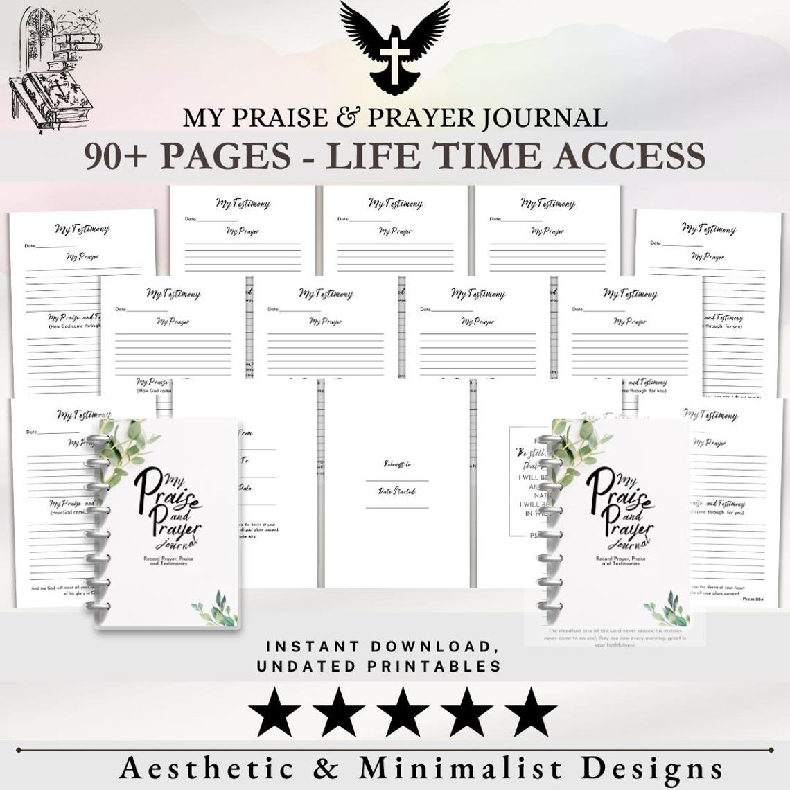 My Praise and Prayer Journal, Spiritual Notebook, Devotional Diary ...