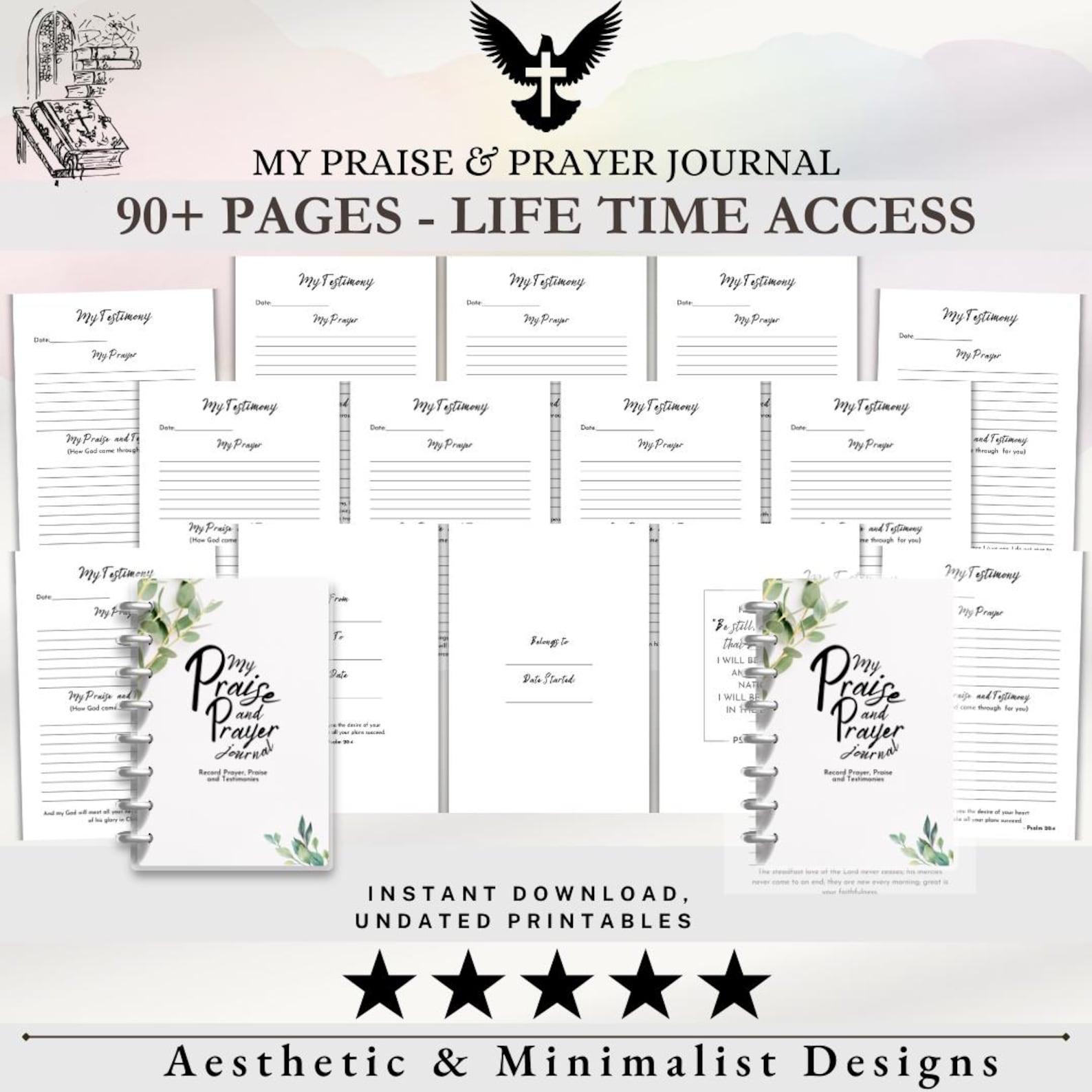 My Praise and Prayer Journal, Spiritual Notebook, Devotional Diary ...