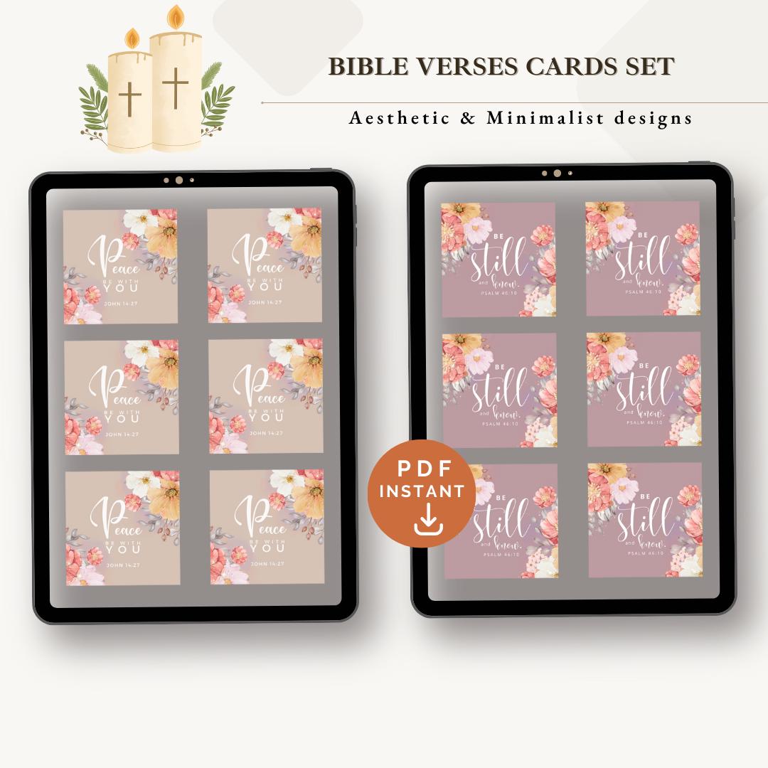 Bible Verses Cards Set, Inspirational Scripture Cards, Faith Card Deck ...