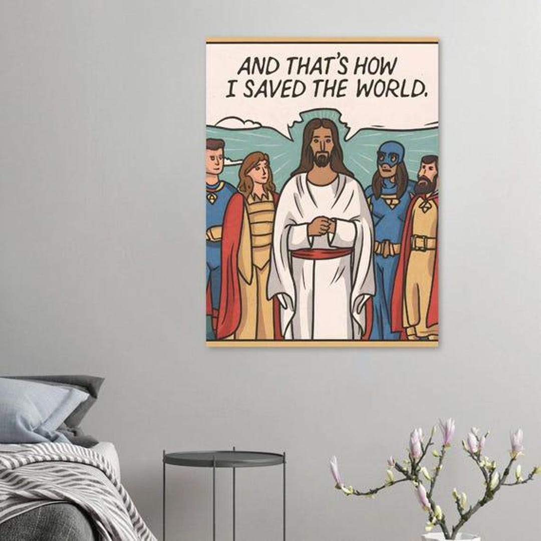 Jesus Saves Poster Premium Matte Paper Print Inspirational Wall Art ...