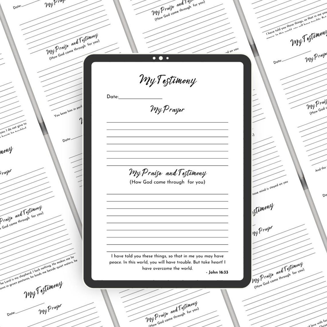 My Praise and Prayer Journal, Spiritual Notebook, Devotional Diary ...