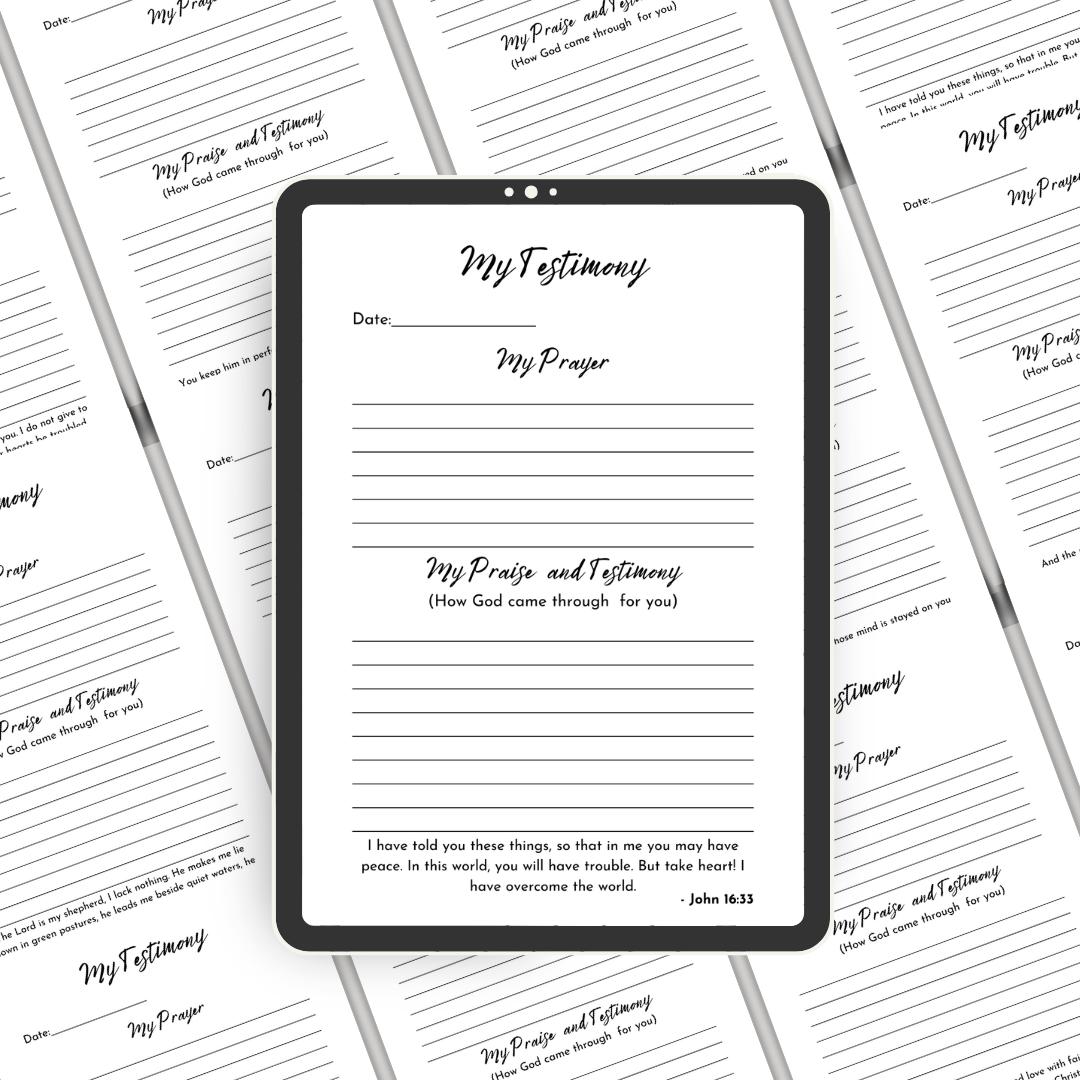 My Praise and Prayer Journal, Spiritual Notebook, Devotional Diary ...