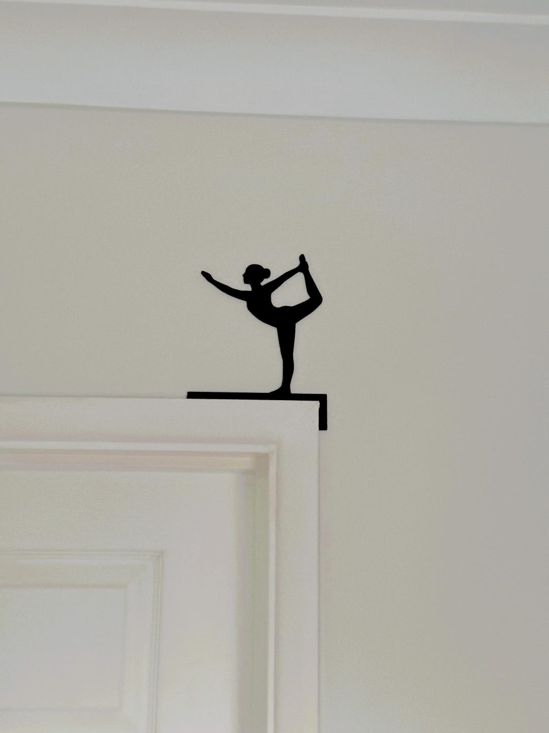 Dancer Pose Yoga Door Topper, Natarajasana Corner Decor, Ballet Dance ...
