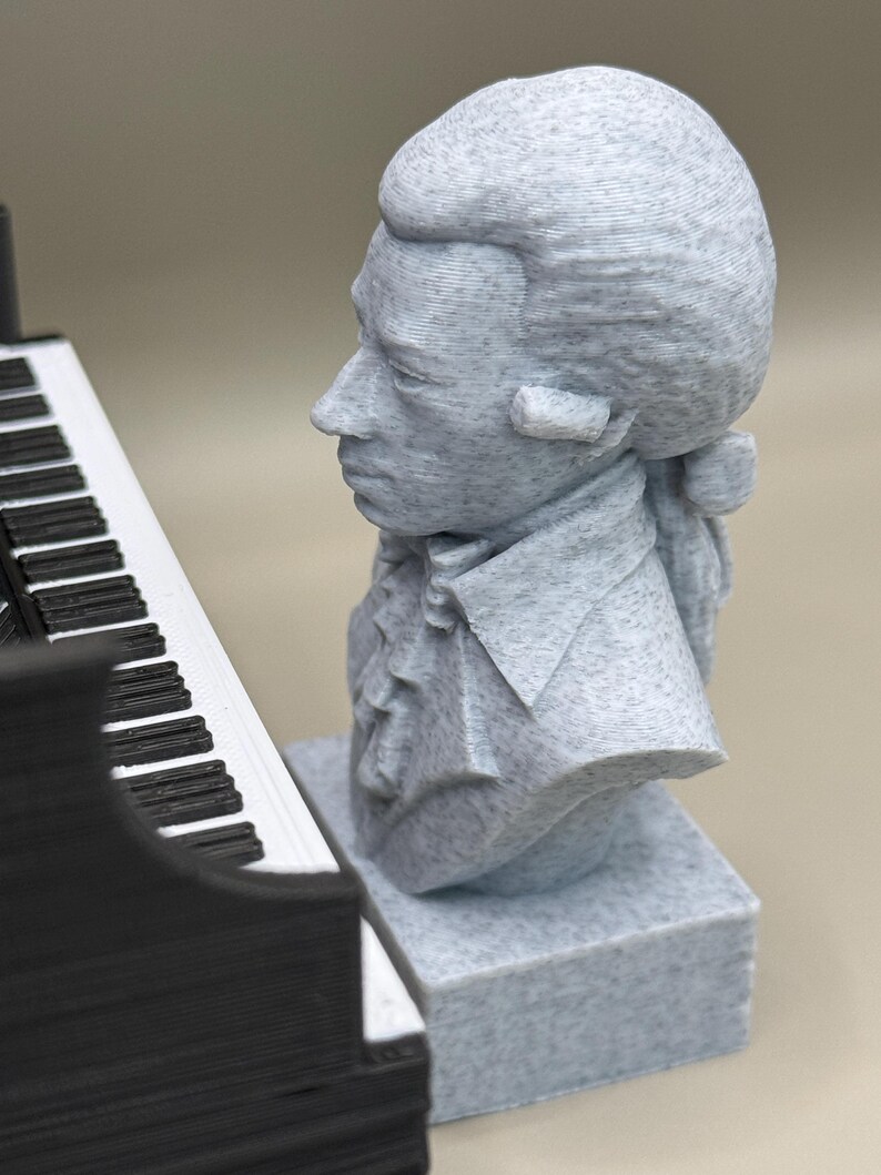 Mozart Bust Statue | Classical Composer Figurine | Piano Music Gift ...