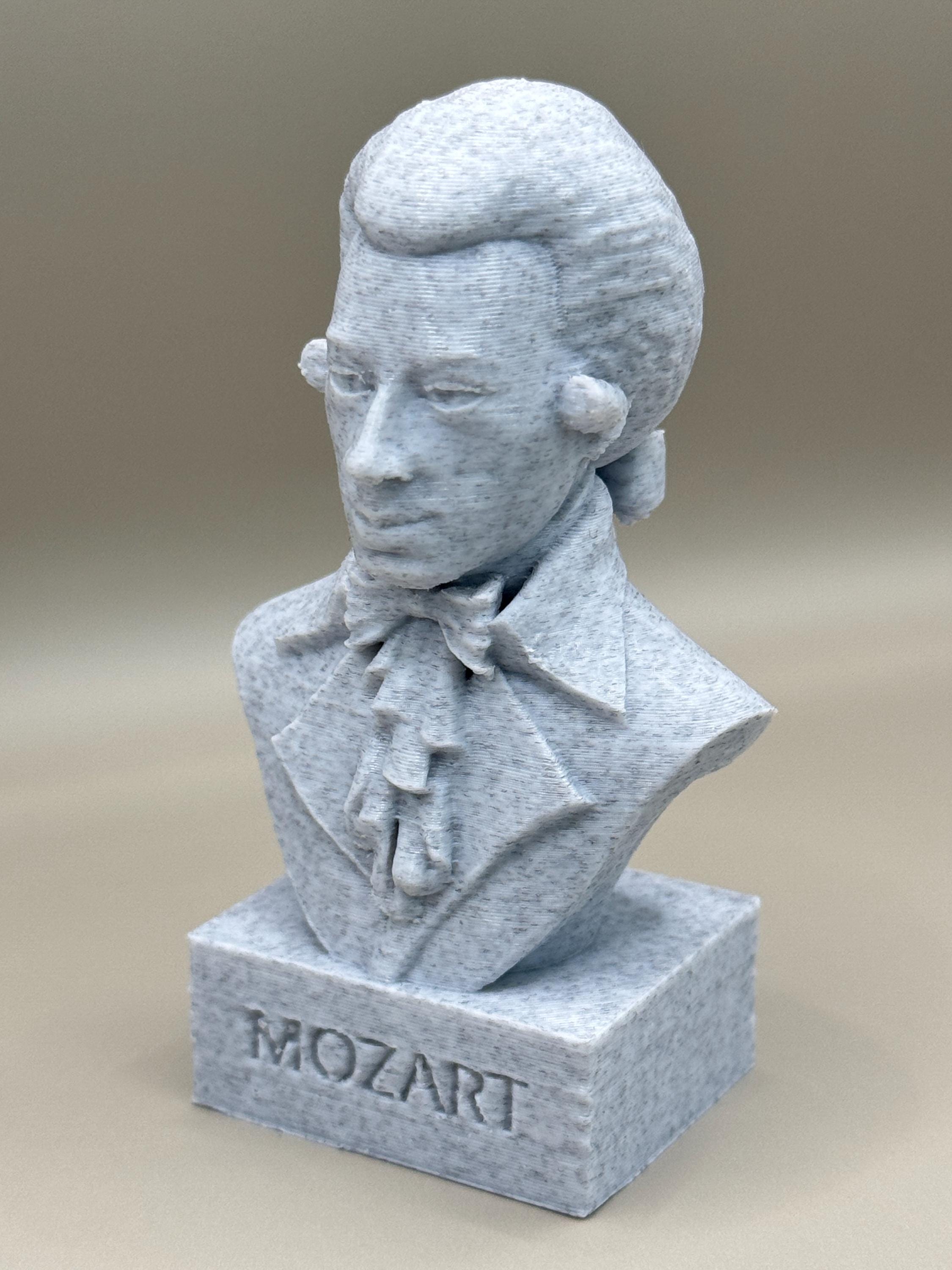 Mozart Bust Statue | Classical Composer Figurine | Piano Music Gift ...