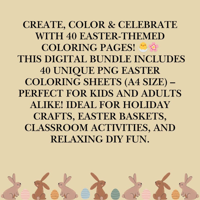 Easter Egg Hunt Coloring Page – Printable Easter Activity for Kids ...