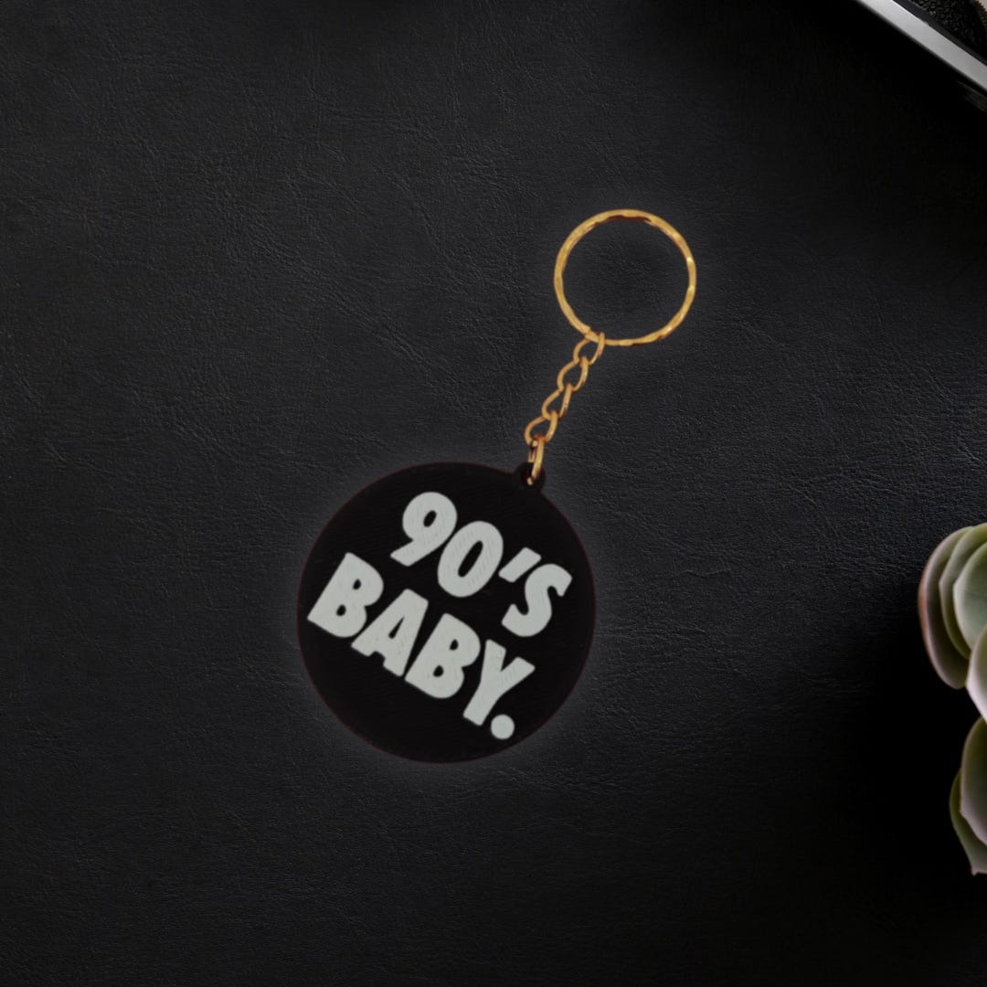 90s Baby Keychain| 90s Baby | Vintage Keychain, Gift for Her, Stl, Gift ...