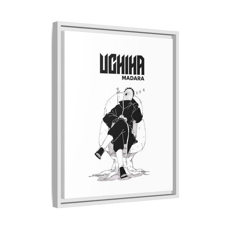 Madara Uchiha Poster, Anime Wall Art, Minimalist Anime Wall Art ...