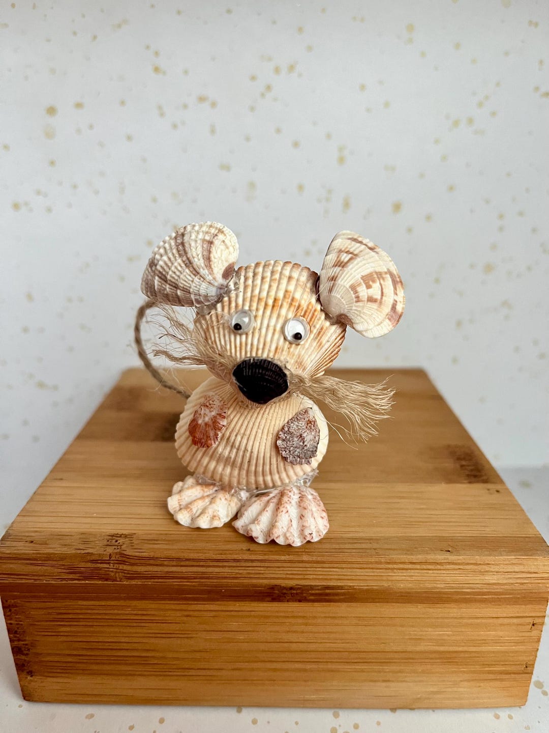 Seashell Animal Art - Gus Gus the Mouse - Etsy