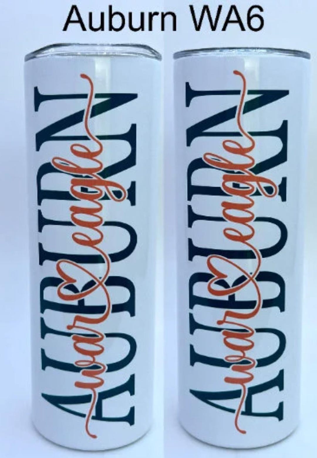 Auburn Tumbler Artwork Options 20 Oz 30 Oz Auburn Cup War Eagle Gift ...