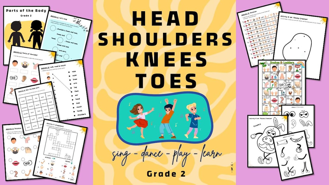 Body Parts & Snakes and Ladders - ESL Unit (grade 2) - Etsy