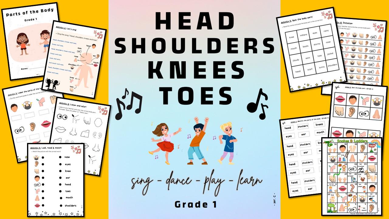Body Parts & Snakes and Ladders - ESL Unit (grade 1) - Etsy