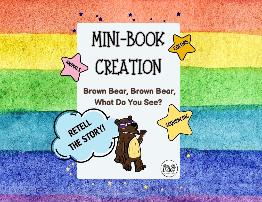 Brown Bear Mini-book: ESL Story Retelling Activity - Etsy